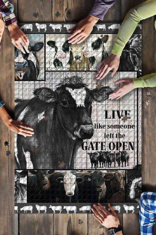 Cow Dairy Jigsaw Puzzle Set