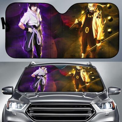 Naruto Uzumaki Sasuke Uchihas Anime Car Auto Sun Shade