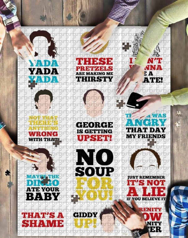 Seinfeld Quotes Jigsaw Puzzle Set